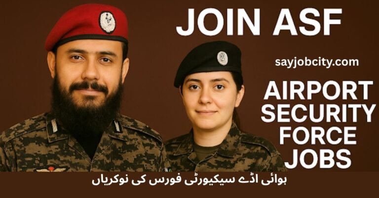 Airports Security Force ASF FPSC Jobs 2025 - Say Job City
